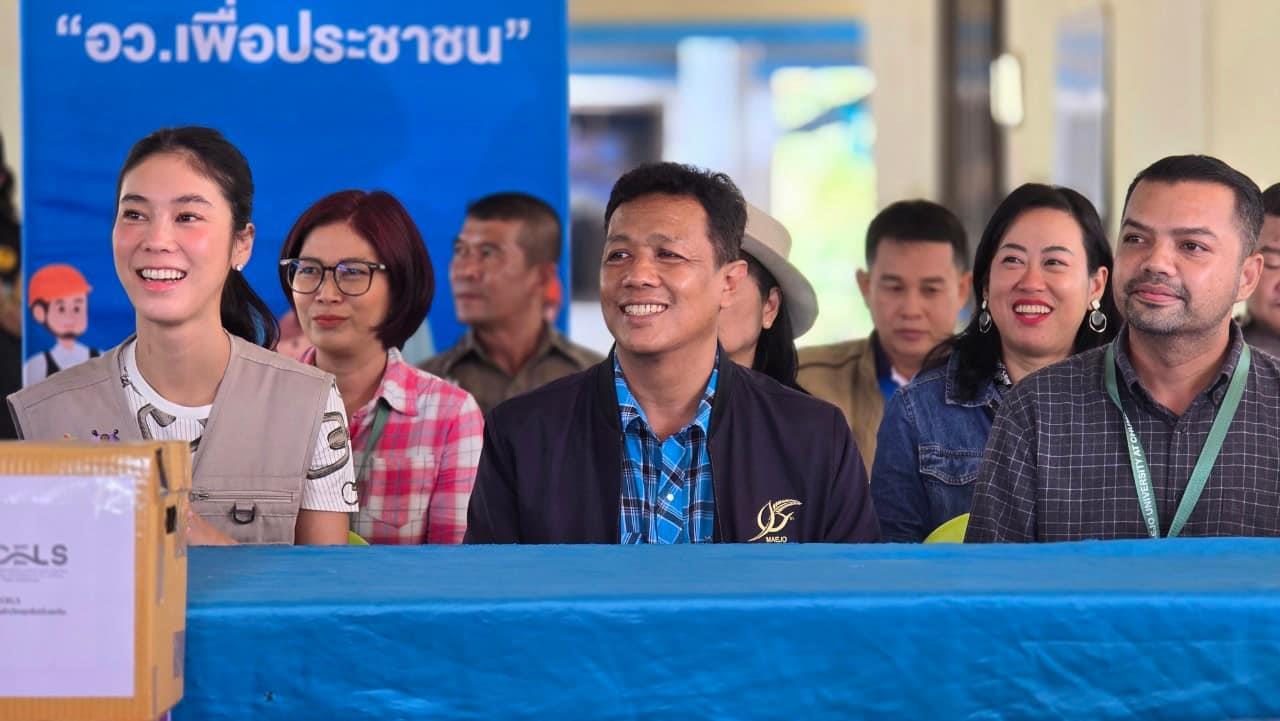 ม.แม่โจ้-ชุมพร อว.ส่วนหน้า จ.ชุมพร ต้อนรับ เลขาฯ รมว. อว. ลงพื้นที่เยี่ยมผู้ประสบภัยน้ำท่วมชุมพร